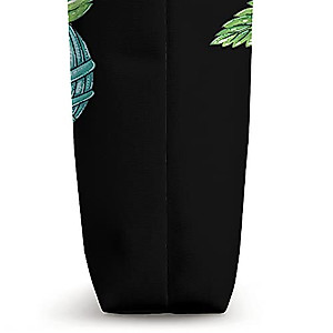 Knitting and Crochet Yarn My Ball Sack Flower Grandma Nana Tote Bag