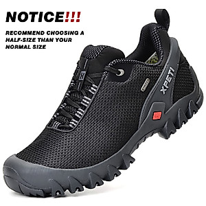 XPETI Men’s Terra Low Hiking Shoes (Black)