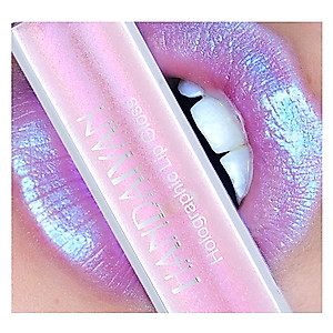 COOSA Glitter Liquid Lipsticks Set 6 color Diamond Shimmer Metallic Lipstick Waterproof Long Lasting Makeup Kit Face Eye Glow Shimmer Shinning Lip Gloss Set