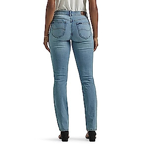 Lee Women's Ultra Lux Comfort with Flex Motion Straight Leg Jean North Shore 12