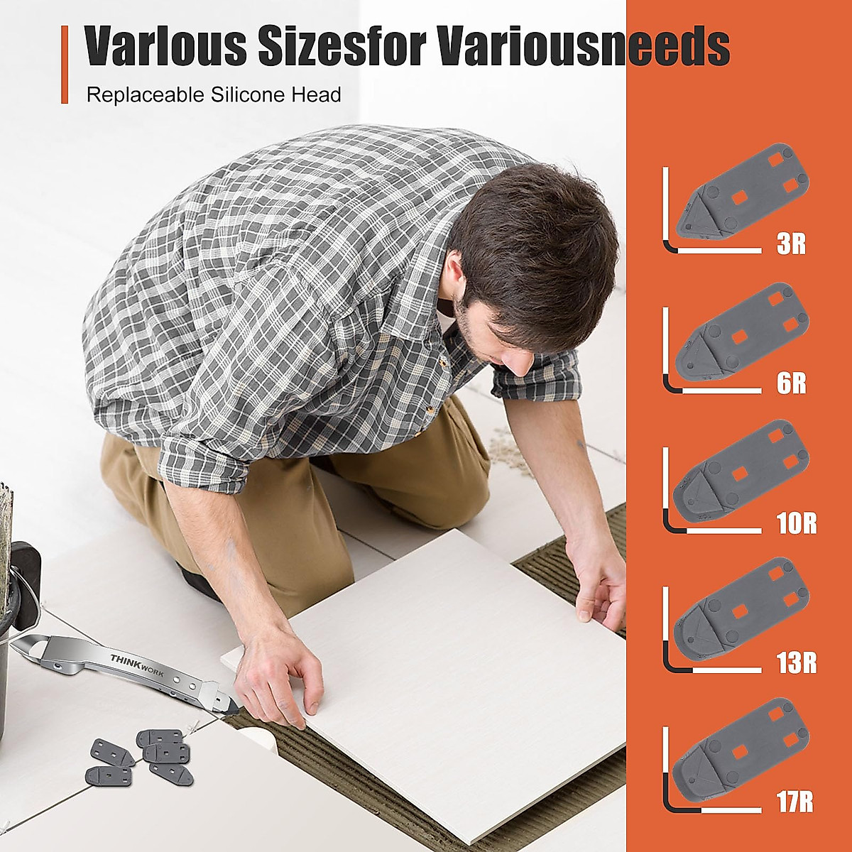 Caulking Tool Kit, Stainless Steel Caulk Remover Caulking Tool Set with Cut Resistant Gloves, Scraper, Silicone Caulking Tools, 4 in 1 Caulking Finishing Tool for Bathroom Kitchen Living Room