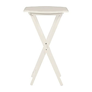 Linon White Folding Set of 2 Audra Snack Tray