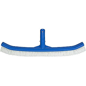 Poolmaster 18100 Curved Swimming Pool Brush Head, 17.5-Inches, Essential Collection, Blue
