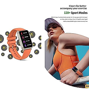 Smart Watches for Women Men with Call, Smart Watch Fitness Tracker With Blood Oxygen Blood Pressure and Sleep Monitor, 1.57'' Full Touch Screen IP68 Waterproof, for Android IOS Phone(with 2 bands)