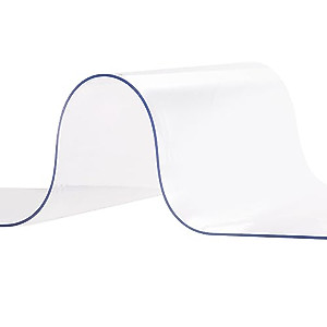 VEVOR Strip Curtain, 84" Height x 42" Width, 0.08" Thickness, 7PCS Clear PVC Strip Door Curtain, Freezer Curtain, Plastic Door Strips for Walk in Freezers, Coolers & Warehouse Doors, with 50% Overlap