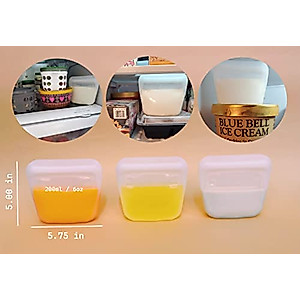 Platinum Silicone Reusable Breastmilk Bags | Snack Storage Bags, Dual Purpose, Set of 8, with Erasable Bag Marker | Breastmilk Collector and Saver, Breast Milk Freezer Storing Pouches by purifyou