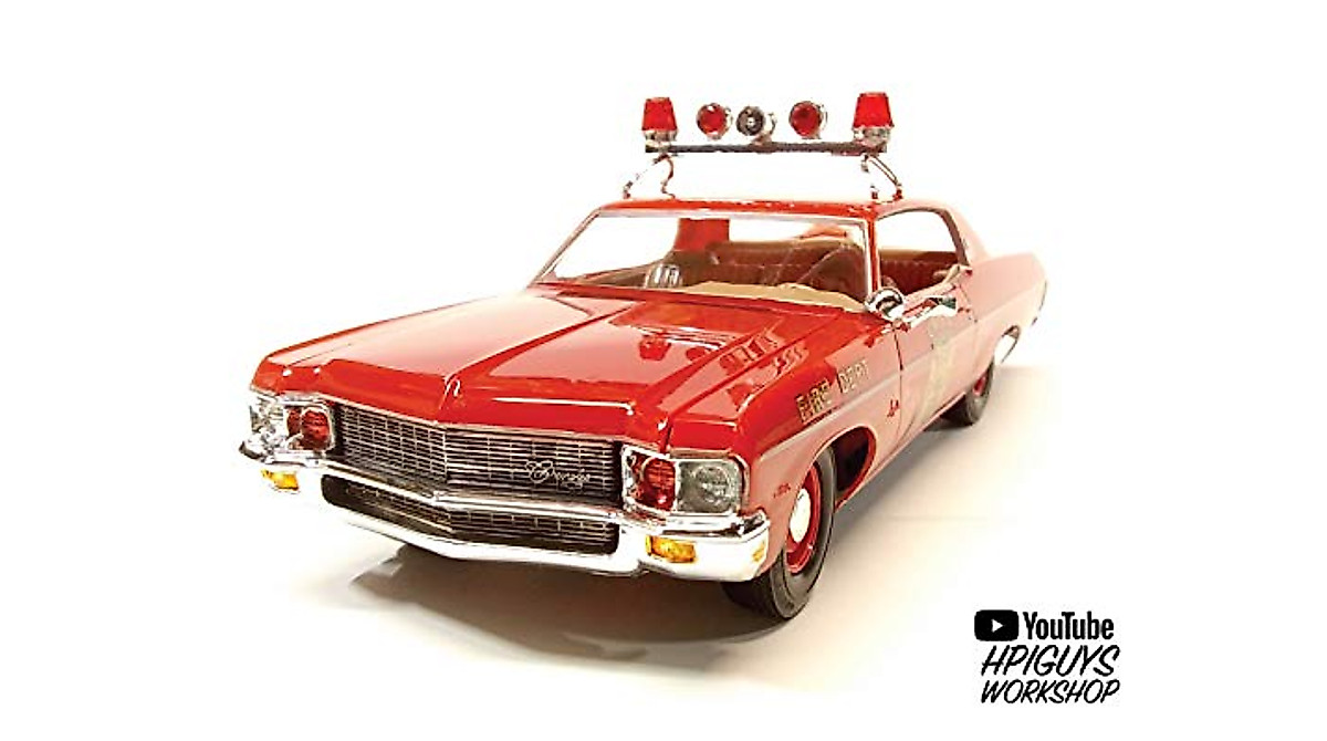 AMT 1970 Chevy Impala Fire Chief Model Kit - Authentic 1:25 Scale