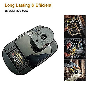 AuthFrank BPS18RL Battery Adapter for Black&Decker for Porter Cable for Stanley 20V Lithium Battery for Ryobi 18V P108 Battery