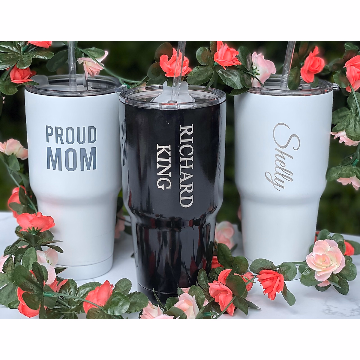 R and R Imports Lubbock Christian University Chaparral 24 oz Engraved Insulated Stainless Steel Tumbler Navy Officially Licensed Single