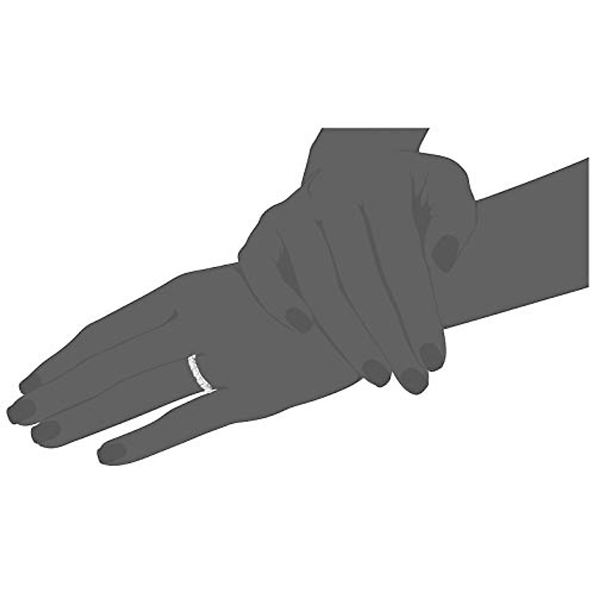 Vir Jewels 1 cttw Princess Cut Diamond Wedding Band for Women in 14K White Gold Channel Set Ring, Size 7