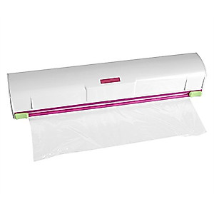 Food Wrap Cutter, Home Plastic Food Wrap Dispenser Cutter Foil and Cling Film Cutter Kitchen Storage Accessories