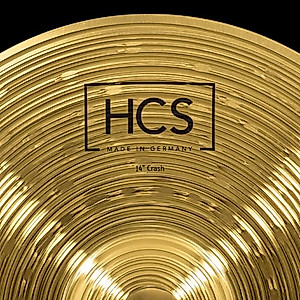 Meinl Cymbal Set Box Pack with 14” Hihats, 18” Crash/Ride, Plus a FREE 14” Crash – HCS Traditional Finish Brass – Made In Germany, TWO-YEAR WARRANTY (HCS1418+14C)