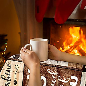 KERAOO Custom to My Daughter Blanket from Mom - You are My Sunshine - Personalized Name Blanket for Daughters Christmas Graduation