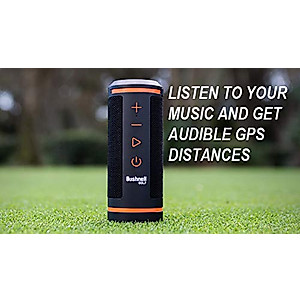 Bushnell Wingman 2 GPS Bluetooth Speaker with Included Wearable4U Ultimate Black Earbuds with Power Case and Wall/Car Chargers Bundle