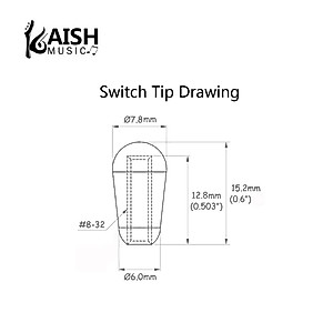 KAISH 13pcs Mixed Colors American Thread 3 Way Toggle Switch Tip Switch Cap Knob for USA Les Paul Pickup Selector Switch/Switchcraft Switch
