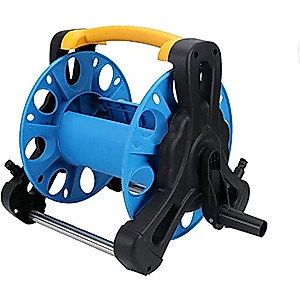 Wall Mounted Hose Holder Large Hose Car Wash Water Gun Hose Holder Reel Can Be Wound Around 30 To 40 Meters Cast Iron (Color : Blue, Size : One Size)