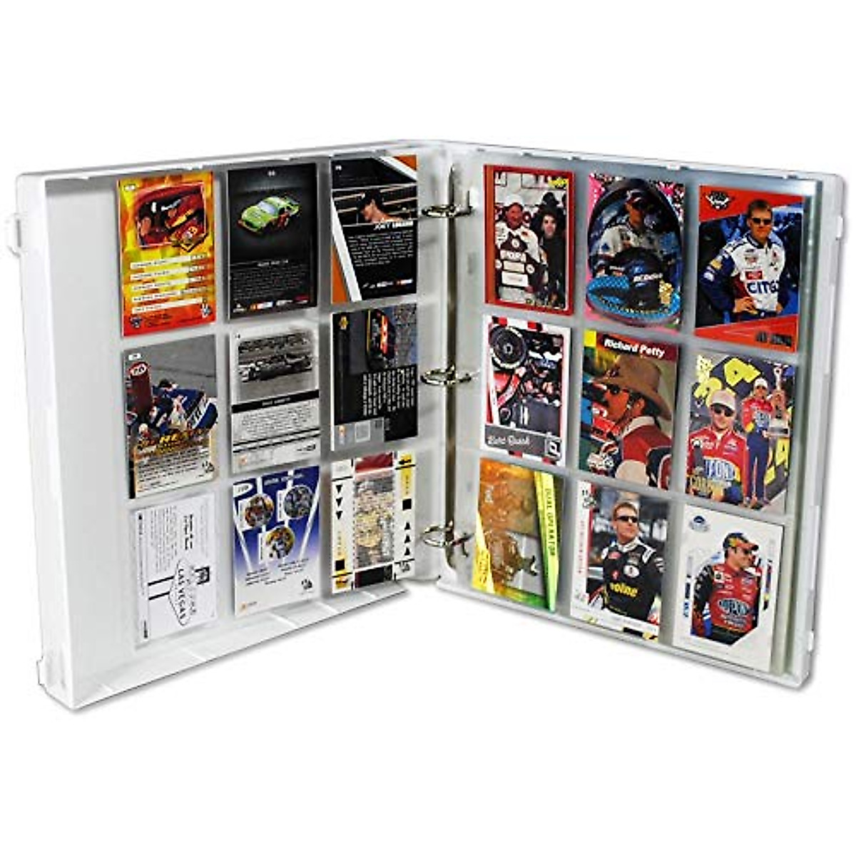 UniKeep Nascar Themed Collectible Card Storage Binder Complete With Collector Card Storage Pages (Track)