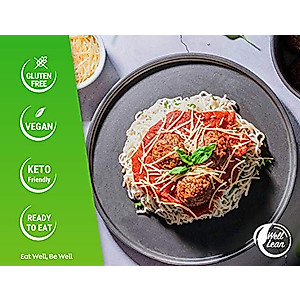 Well Lean Angel Hair — USDA Organic, Low Carb, Low Calorie Konjac Pasta — Ready to Eat and Healthy — Plant Based, Soy Free, Vegan, Paleo and Keto Friendly (6 Pack)