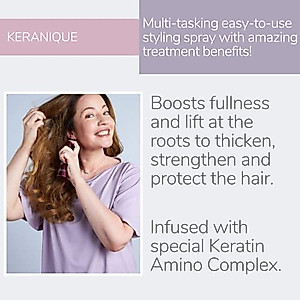 Keranique Lift and Repair Treatment Spray, Keratin Hair Treatment Instant Volume and Body Amino Complex, Free of Sulfates, Dyes and Parabens, Unscented, 3.4 Fl Oz, 1 pack (40041-3.4 fl. oz.)