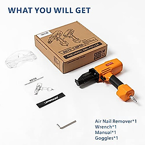 Air Nail Puller Nail Remover Pneumatic Denailer Tool for Recycled Wood Fence Pallet (Ideal for soft or medium-hard woods)