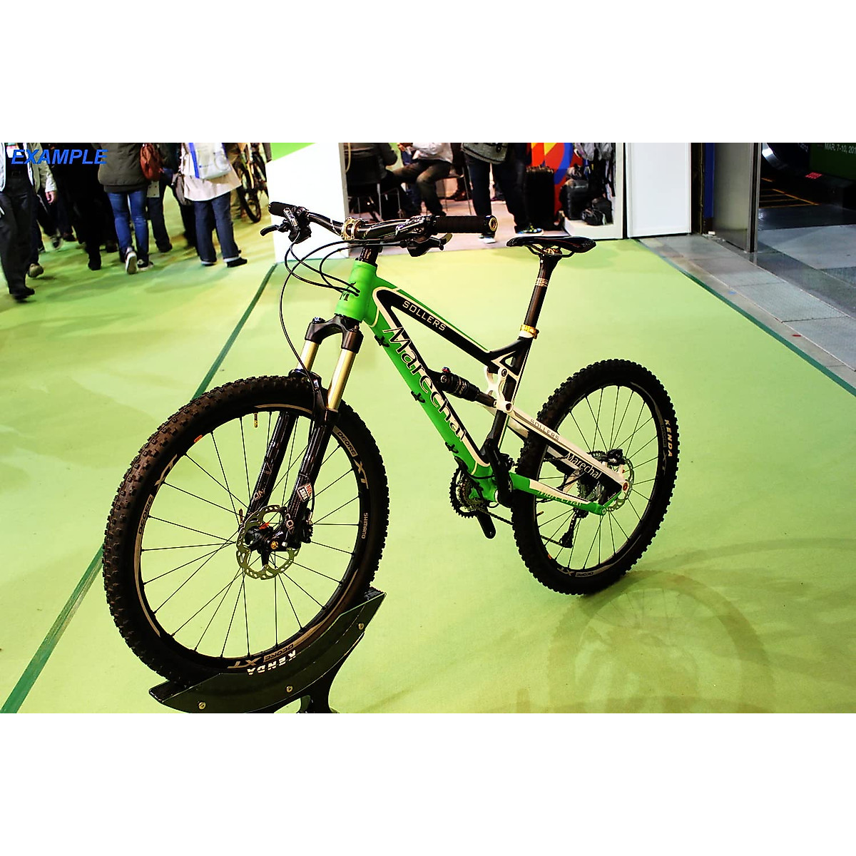 SwishTi Marechal Sollers Mountain Bicycle Bike Frame for All Mountain/Enduro/Free Ride use w/Rockshox Shock in 26"/27.5" (Green, 27.5")