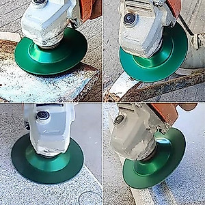 Brazed Diamond Grinding Disc,4 Inch Vacuum Brazed Diamond Grinding Cup Wheel,Angle Grinder Casting Cutting Discs,for Granite Marble Diamond Iron Steel Masonry Convex (5pcs)