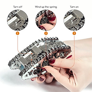Marvel Tank 2 Stainless-Steel Model Kit | Durable and Mechanized Machine for The Experienced Hobbyist | Do-It-Yourself Project | No Soldering Required