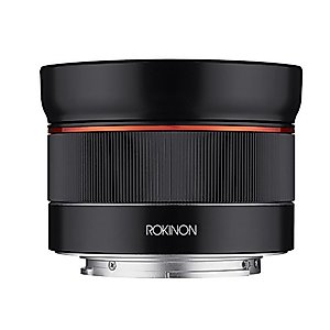 Rokinon AF 24mm f/2.8 Wide Angle Auto Focus Lens for Sony E-Mount, Black (IO24AF-E)
