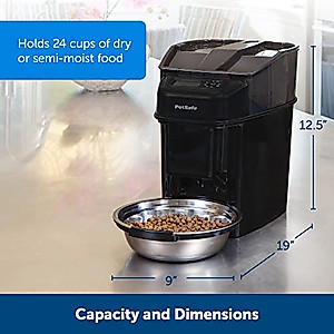 Healthy Pet Simply Feed - PetSafe Automatic Feeder - Headquartered in Knoxville, TN - Automatic Dog Feeder from the Engineers of the Smart Feed & Dancing Dot - 1-Year Comprehensive Protection Plan