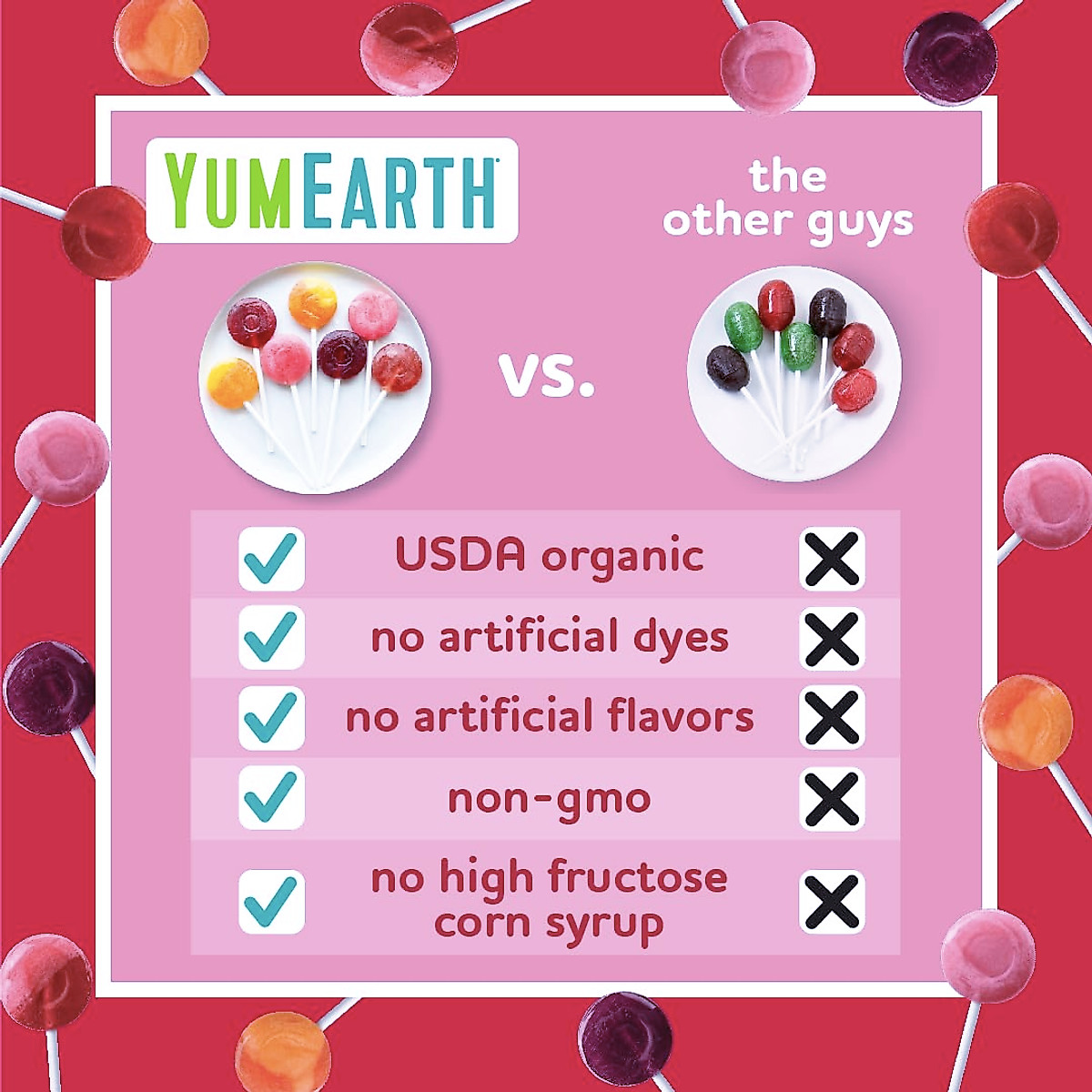 YumEarth Organic Pops Variety Pack, 14 Fruit Flavored Favorites Lollipops, Allergy Friendly, Gluten Free, Non-GMO, Vegan, No Artificial Flavors or Dyes