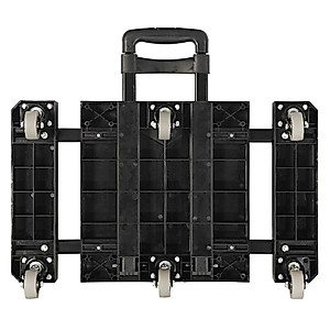 MTYLX Hand Pull Heavy Cart,Folding Sturdy Platform Truck 440 Lbs Moving Platform Dolly Push Cart Non-Slip Platform Surface Rolling Flatbed Hand Truck for Luggage, Travel, Auto, Moving and Office Use,