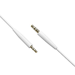 Replacement QC35 II Headphone Replacement Cord Cable Compatible Bose QuietComfort 35 (Series II),Bose On-Ear 2/OE2/OE2i/QC25/QC35/Soundlink/SoundTrue Wireless Headphones (White)