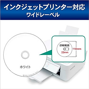 Verbatim VBR260RP50SV1 Verbatim Single Recording Blu-ray Disc BD-R 50GB 50 Sheets White Printerable Double Layer 1-6x Speed