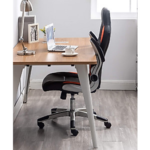 BTEXPERT Home Office Swivel Adjusable Black Orange Executive Gaming Chair