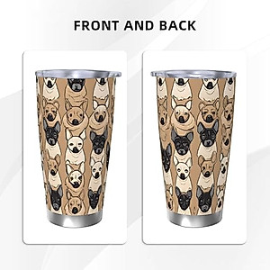 quopvn Labrador Retriever Dogs Print 20oz Car Cup Ps Material Lid, Perfect For Hot & Cold Drinks