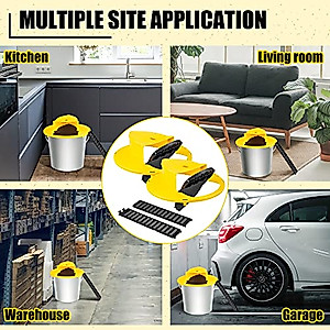 SANDALLI 2 Pack Mouse Trap Bucket Multi Catch Mice Trap for Indoor Outdoor Use, Compatible 5 Gallon Bucket (Round - 2 Packs)