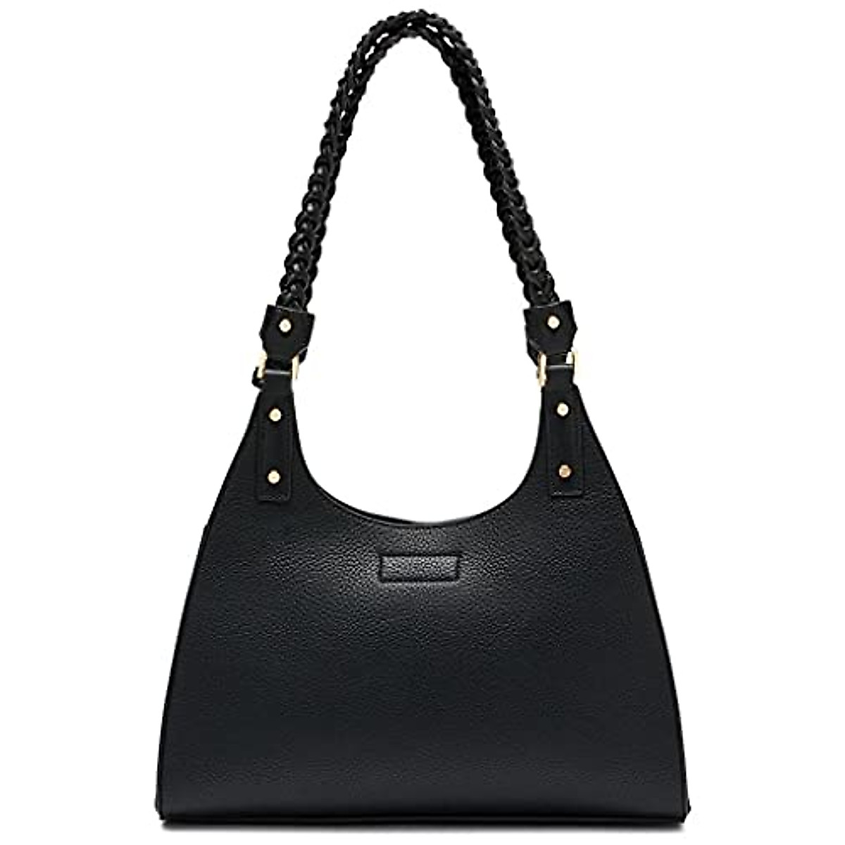 Calvin Klein Shelly Novelty Satchel, Black/Gold