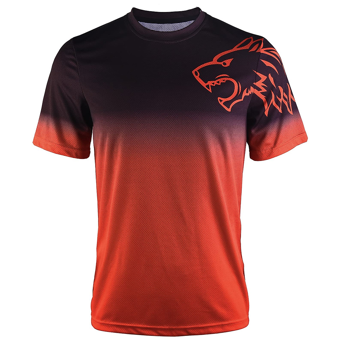 Wisdom Leaves Mens Mountain Bike Jersey Short Sleeve MTB Shirts Dyeing Colors Moisture-Wicking Quick Dry