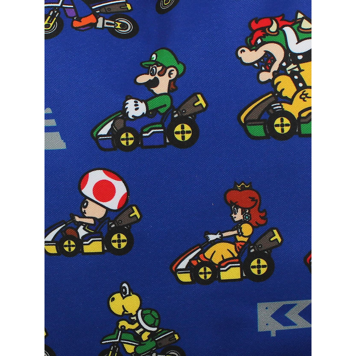Nintendo Mario Kart Boys Girls Teen 16 Inch School Backpack (Blue, One Size)