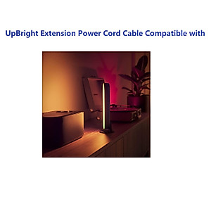 UpBright 3Pc x 6ft Extension Cord Cable Compatible with Philips Hue Play Light Bar Smart Light Bulb Accessory 7820430U7 440400980001 S020XM2400083 7820130U7 7820230U7 7820330U7 78203 31 U7 light strip