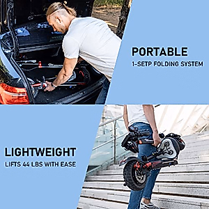 EVERCROSS Electric Scooter, Electric Scooter for Adults with 800W Motor, Up to 28MPH & 25 Miles, Scooter for Adults with Dual Braking System, Folding Electric Scooter Offroad with 10'' Solid Tires