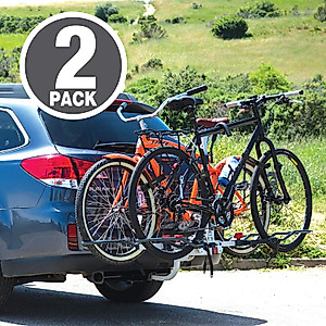 Epessa Bike Rack Strap Bike Wheel Stabilizer Straps, Stonger Grip with Gel, Adjustable Bicycle Straps, Bike Accessories, 2 Pack (Black)