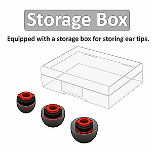 3 Pcs Silicone Ear Tips for Voyager 5200 / Voyager Legend, Replacement S/M/L 3 Size Noise Reduce Rubber Earbuds Gel Wings Compatible with Plantronics Voyager 5200 & Legend - Black