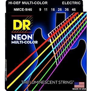 DR Strings HI-DEF NEON Electric Guitar Strings (NMCE-9/46),Black