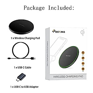 Wireless Charger for Samsung Galaxy S23 Ultra S22 Plus S21 S10 S9 S8 Note 20, 15W Max Cargador Inalambrico for LG G8 G7 ThinQ V60 V50 V40, iPhone 14 Plus 13 Pro Max 12 Mini Fast Wireless Charging Pad