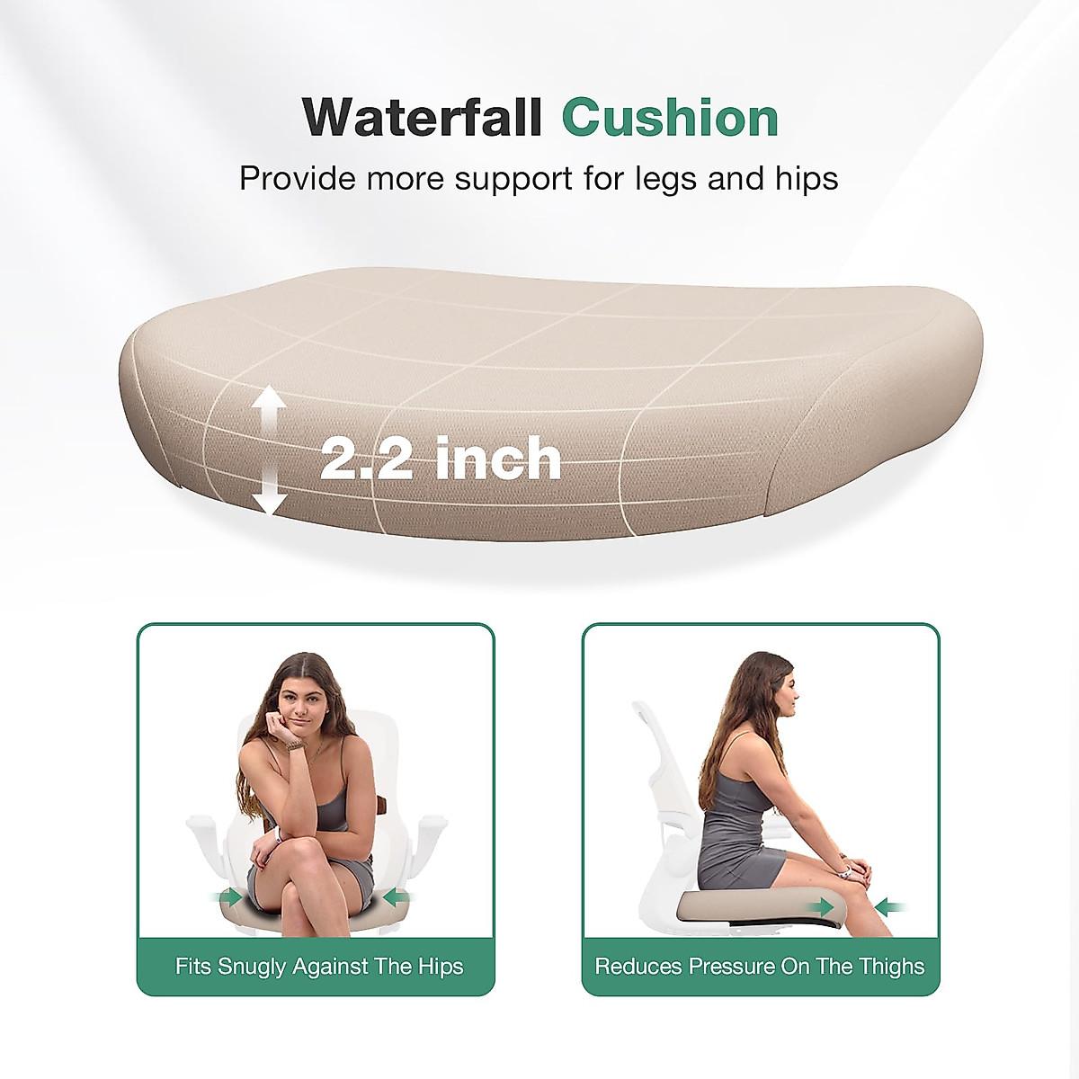 Novilla Ergonomic Office Chair, Desk Chair Breathable Mesh Office Chair, High Back Mesh Gaming Chair with Flip-up Armrests, Office Chair Ergonomic Desk Chair, Grey