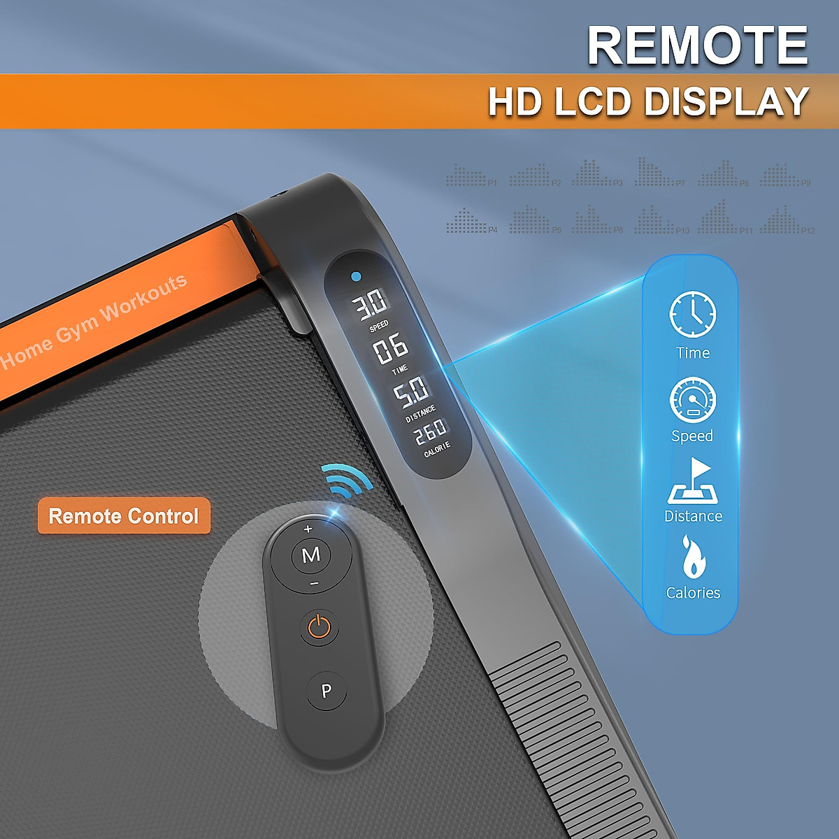 2 in 1 Under Desk Treadmill with Handlebar, Foldable Treadmills for Home, Walking Pad Mini Treadmill 8% Incline, 280 lb Capacity, 2.5HP