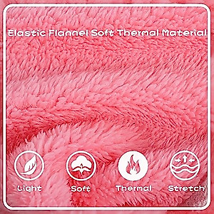 Winter Dog Dress, Cute Warm Fleece Dog Hooded Sweater, for Small Dogs Girl, Pink Plaid Puppy Dresses Clothes for Chihuahua Yorkie,Cat Apparel (Pink, X-Small)