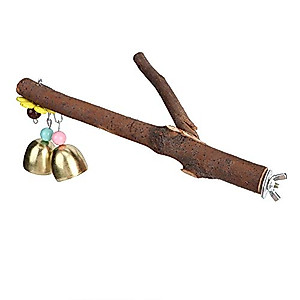 Bird Branches Perch, Natural Wooden Parrot Wood Fork Standing Perch Parrot Chewing Biting Toy Cage Accessories for Parrots, Parakeets Cockatiels, Conures, Macaws, Love Birds, Finches(#2)