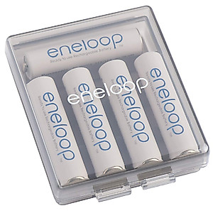 Eneloop Panasonic BQ-CASEK6SA pro Battery Storage Cases with 4AA or 5AAA Battery Capacity, Obsidian Gray (Pack of 6)